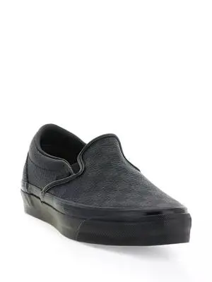 VANS Premium Classic Slip-on Checkerboard-print Sneakers - Black