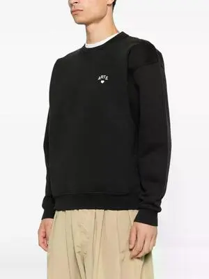 ARTE ANTWERP Logo Embroidered Sweatshirt - Black