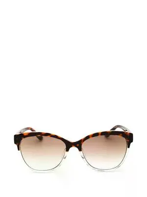 DRAPER JAMES Tortoiseshell-effect Rectangle Sunglasses - Brown