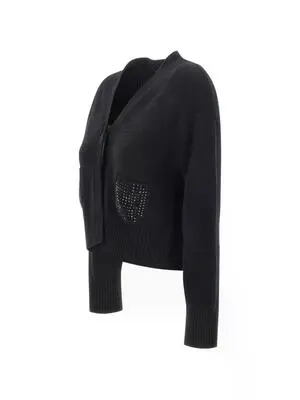 KANGRA Rhinestone-embellished Cardigan