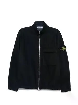 Stone Island Logo Patch Zip-up Jacket