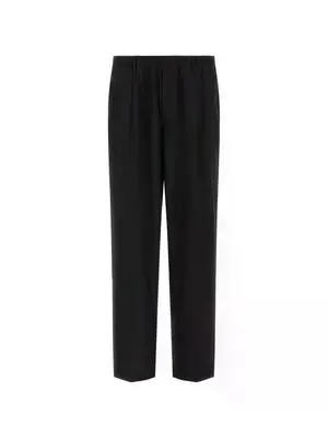 CELLAR DOOR Ezio Pleated Trousers - Black