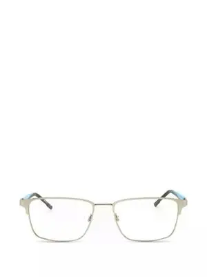 FLEXON Rectangle Frame Eyeglasses - Silver