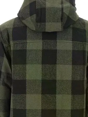 COLMAR Plaid Flannel Shirt Jacket With Drawstring Hood