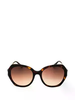 Chopard Oversized Geometric-frame Sunglasses - Brown