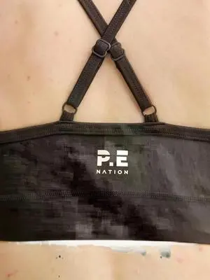 P.E Nation Paramount V-neck Cross-back Sports Bra