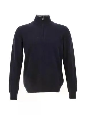 DELLA CIANA Half-zip Sweater - Blue
