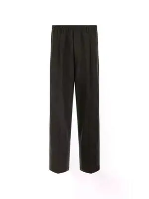 CELLAR DOOR Ezio Pleated Straight-leg Trousers - Brown