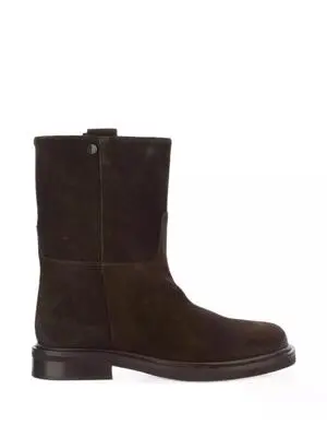 POEVE Suede Ankle Boots - Brown