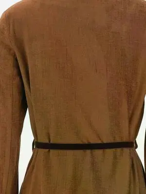 KAOS Belted Suede-effect Blazer