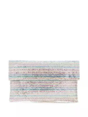 TWENTY FOURHAITCH Petra Rhinestone-embellished Clutch Bag - Pink