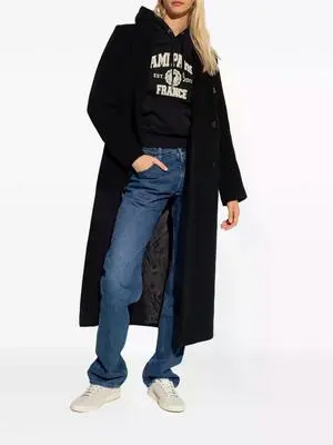 SAMSOE SAMSOE Falcon Double-breasted Coat - Black