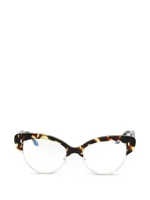 CUTLER & GROSS Tortoiseshell Cat-eye Eyeglasses - Brown