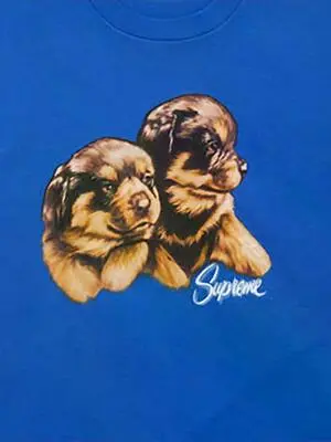 Supreme Puppies-print T-shirt