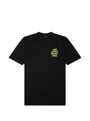 ANTI SOCIAL SOCIAL CLUB Glow-in-the-dark Logo-print T-shirt - Black