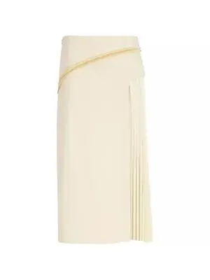 Proenza Schouler Justine Skirt In Bonded Wool Satin