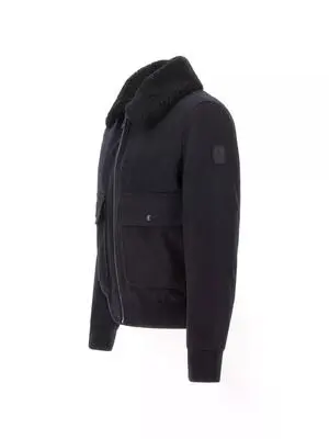 Belstaff Welder Shearling-collar Bomber Jacket