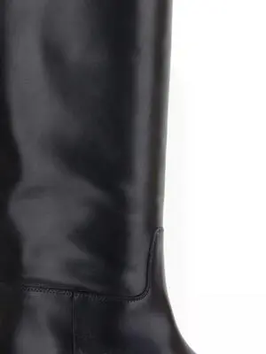 POEVE Strap-detail Leather Boots