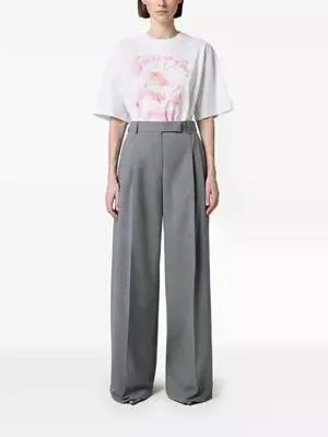 MSGM Pleated Wide-leg Trousers