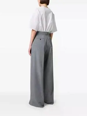 MSGM Pleated Wide-leg Trousers