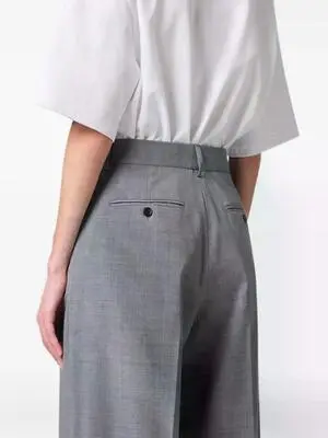 MSGM Pleated Wide-leg Trousers