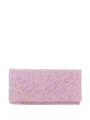 TWENTY FOURHAITCH Siria Rhinestone-embellished Clutch Bag - Pink