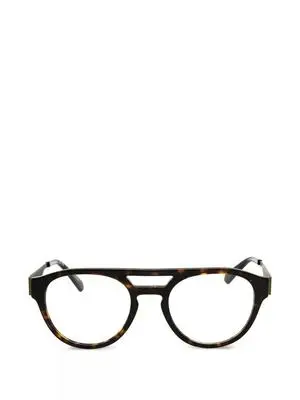 Calvin Klein Calvin Klein Jeans Tortoiseshell Effect Round Frame Eyeglasses Brown