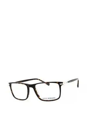 Lucky Brand Tortoiseshell Rectangle-frame Glasses