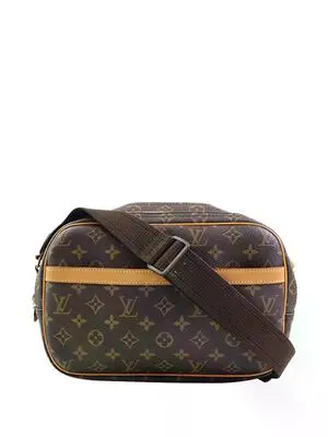 LOUIS VUITTON 2002 Monogram Reporter Pm Crossbody Bag - Brown