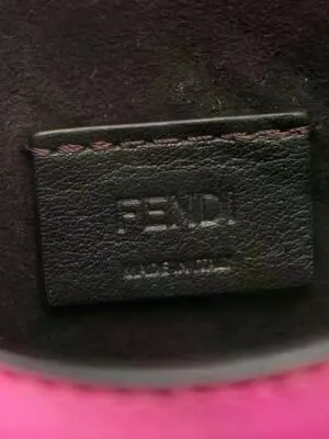 Fendi C'mon Nano Leather Crossbody Bag - Pink