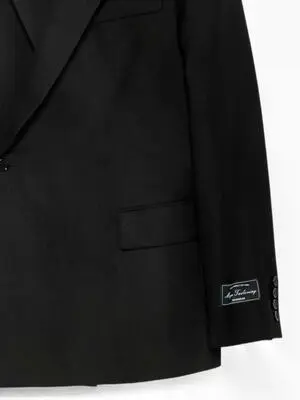 MSGM Logo-patch Double-breasted Blazer