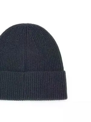 EA7 Ribbed-knit Beanie Hat