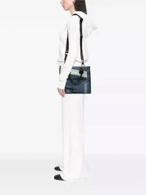 Dolce & Gabbana 2010-2026 Denim Patchwork Logo Shopper Tote Satchel