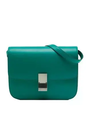 Celine 2016 Medium Calfskin Classic Box Crossbody Bag - Blue