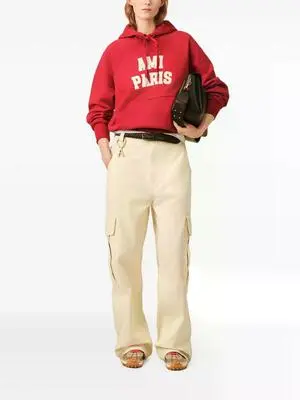 AMI Paris Baggy-fit Cargo Cotton Trousers