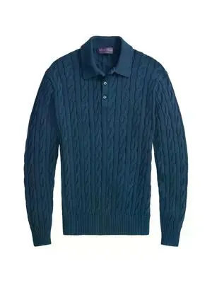Ralph Lauren Purple Label Cable-knit Sweater