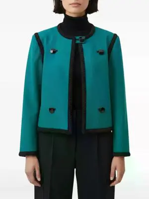 Saint Laurent Braided-trim Jacket