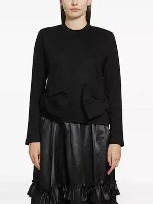 Noir Kei Ninomiya Bow-embellished Long-sleeve T-shirt
