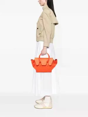 Celine Mini Smooth Calfskin Tie Knot Tote Bag - Orange