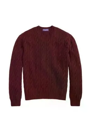 Ralph Lauren Purple Label Cable-knit Cashmere Sweater - Brown