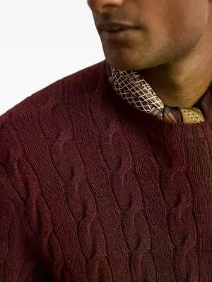 Ralph Lauren Purple Label Cable-knit Cashmere Sweater