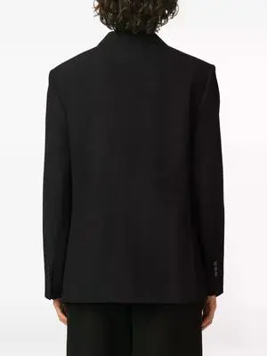 AMI Paris Single Breasted Straight-fit Wool Blazer