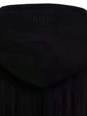 IUTER Logo-patch Drawstring Hoodie - Black