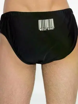 Moschino Barcode Swim Trunks - Black
