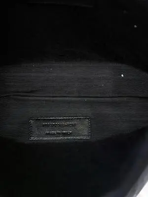 Saint Laurent 2014 Small Leather Fringe Flat Bucket Bag Satchel