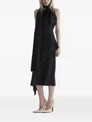 MUGLER Midi Fluid Scarf Dress