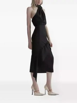 MUGLER Midi Fluid Scarf Dress