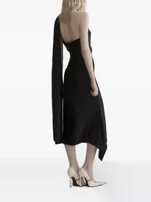 MUGLER Midi Fluid Scarf Dress