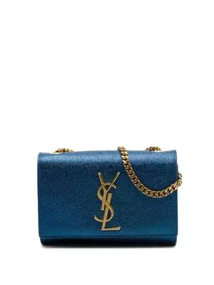 Saint Laurent 2014 Small Metallic Calfskin Classic Monogram Kate Crossbody Bag