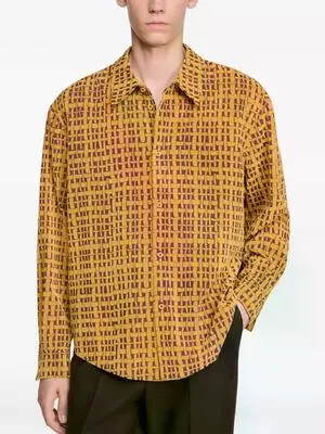 Sandro Shirt With Velvet Flocking